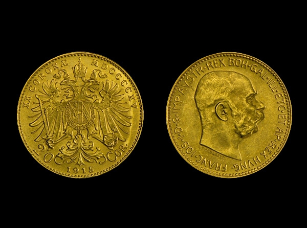 Moneda de aur 20 Coroane - la comanda | Aurom Investment